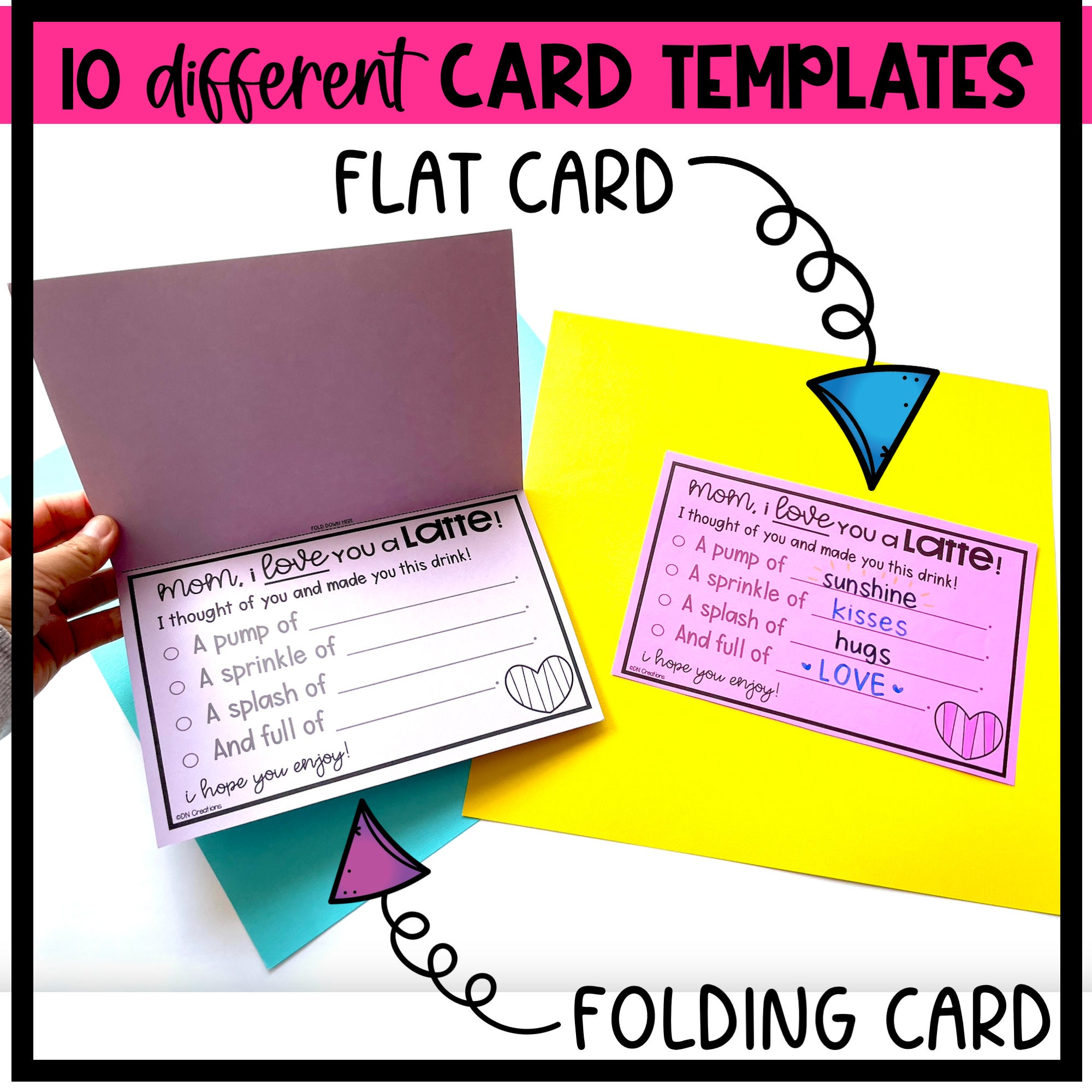 Mother's Day Craft and Card L I Love You a Latte Craft L Valentine for ...