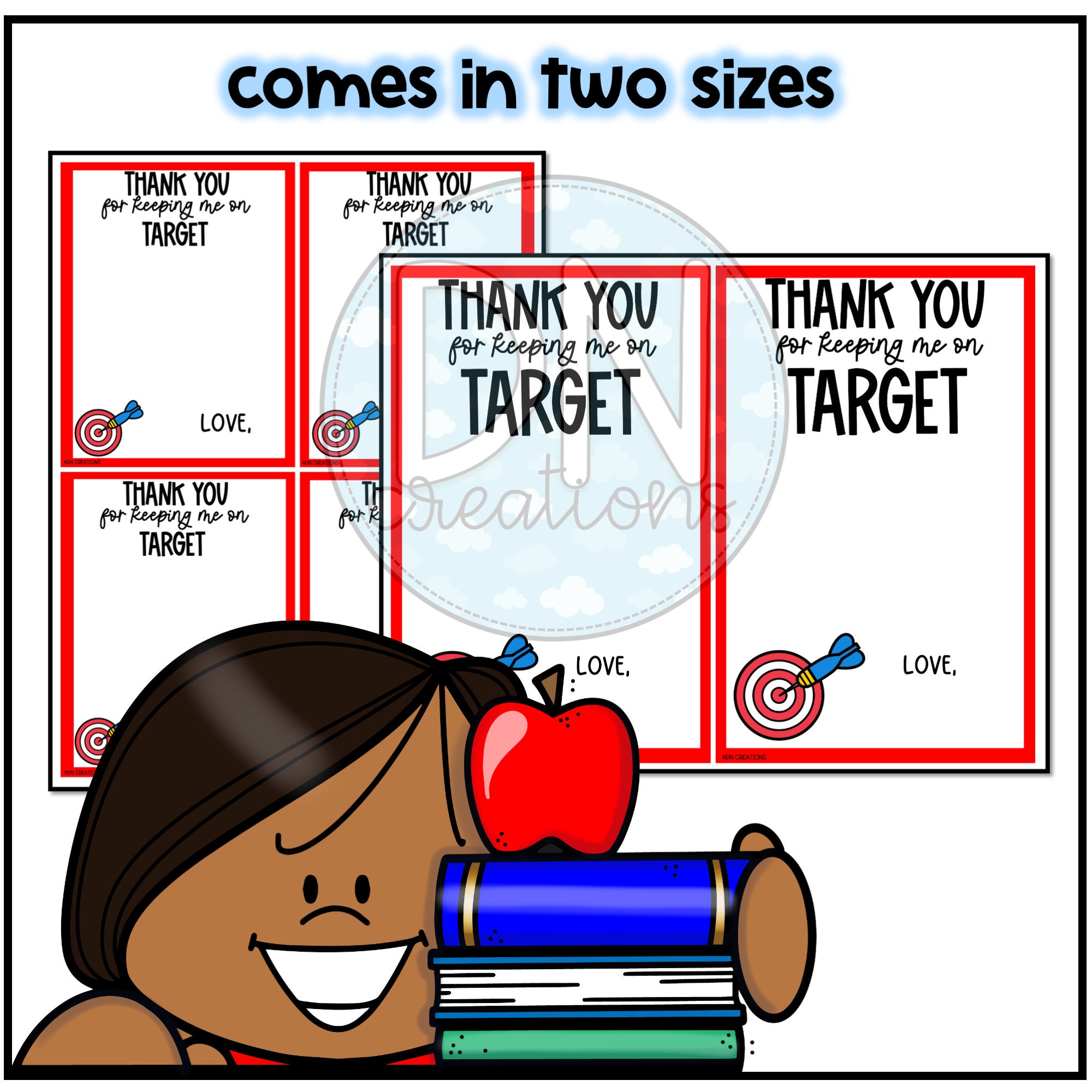 Teacher Appreciation Notes | Target Gift Card Notes | Thank You Gift ...