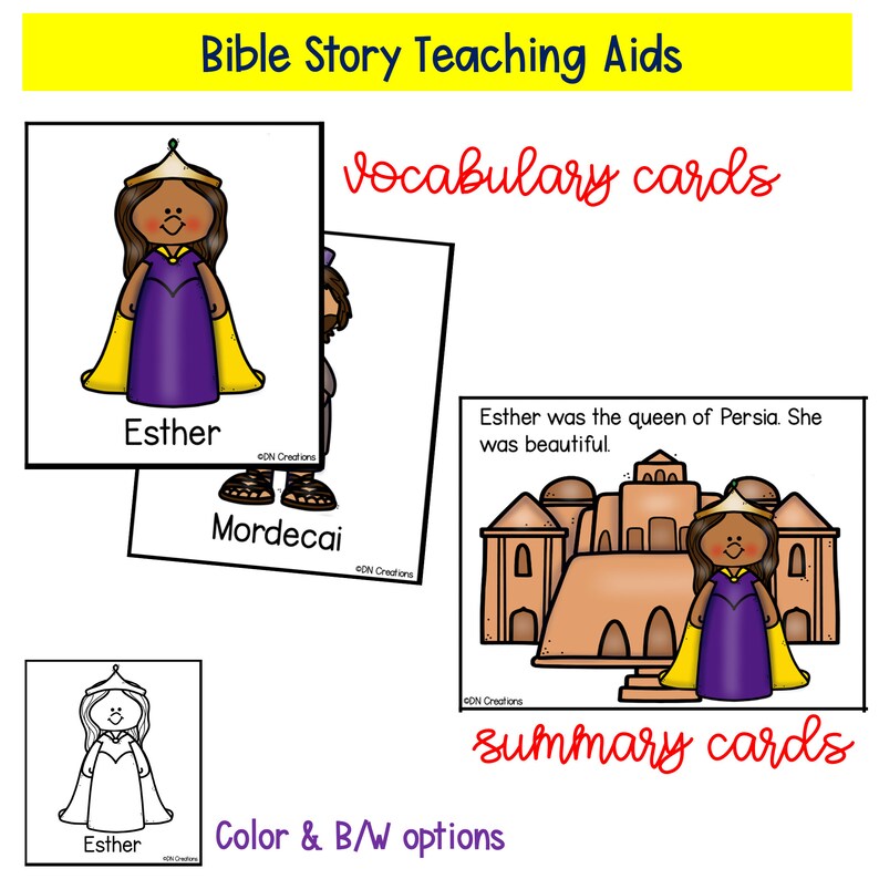 Queen Esther Bible Study: Kids Worksheets & Lessons (PDF Download) - Etsy