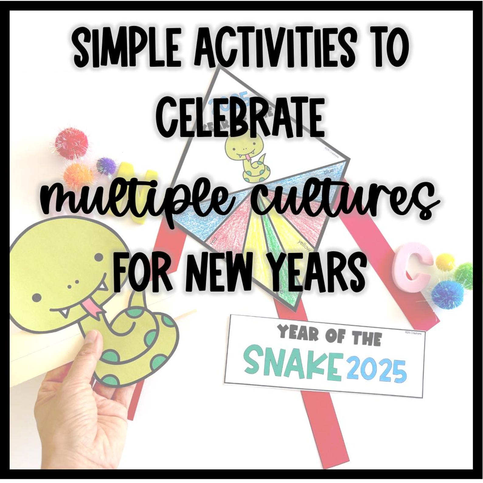 Korean New Years 2025 Craft | Seollal Craft | Year of the Snake Craft ...