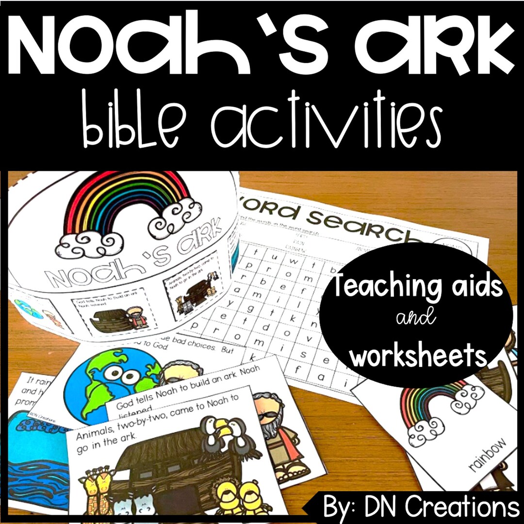 Noah Bible Activity L Noah's Ark Bible Study Lessons and Activities for ...