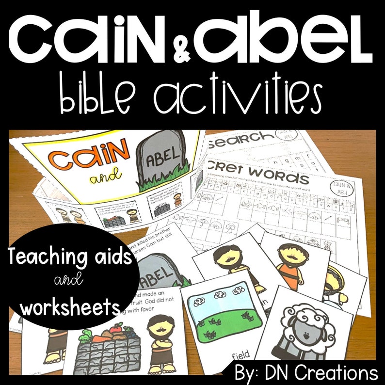 Cain and Abel Bible Activities: Sunday School Printables (PDF Download) - Etsy