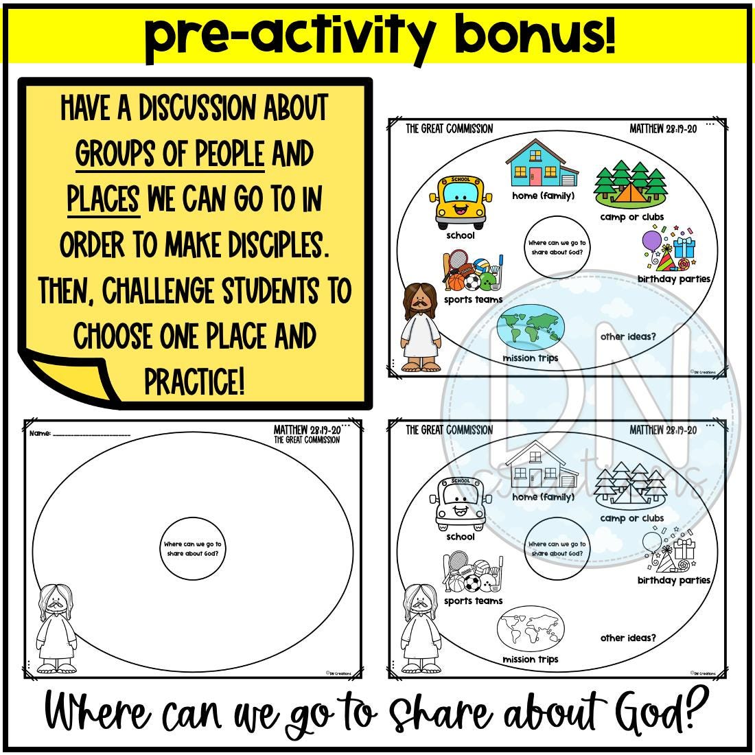 The Great Commission Bible Craft L Great Commission Craft L Go Make ...
