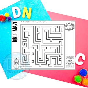 Queen Esther Bible Study: Kids Worksheets & Lessons (PDF Download) - Etsy