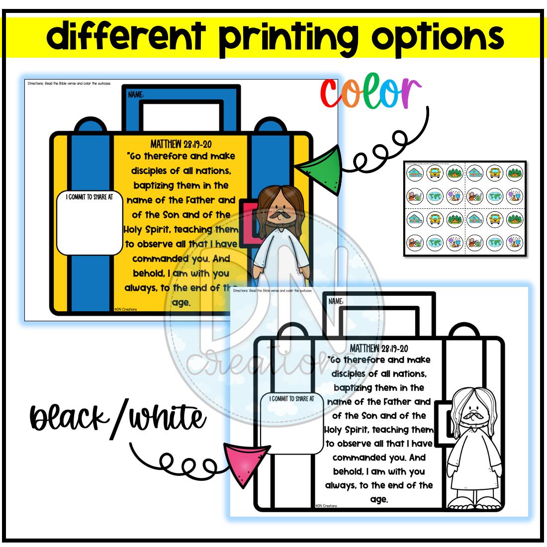 The Great Commission Bible Craft L Great Commission Craft L Go Make ...