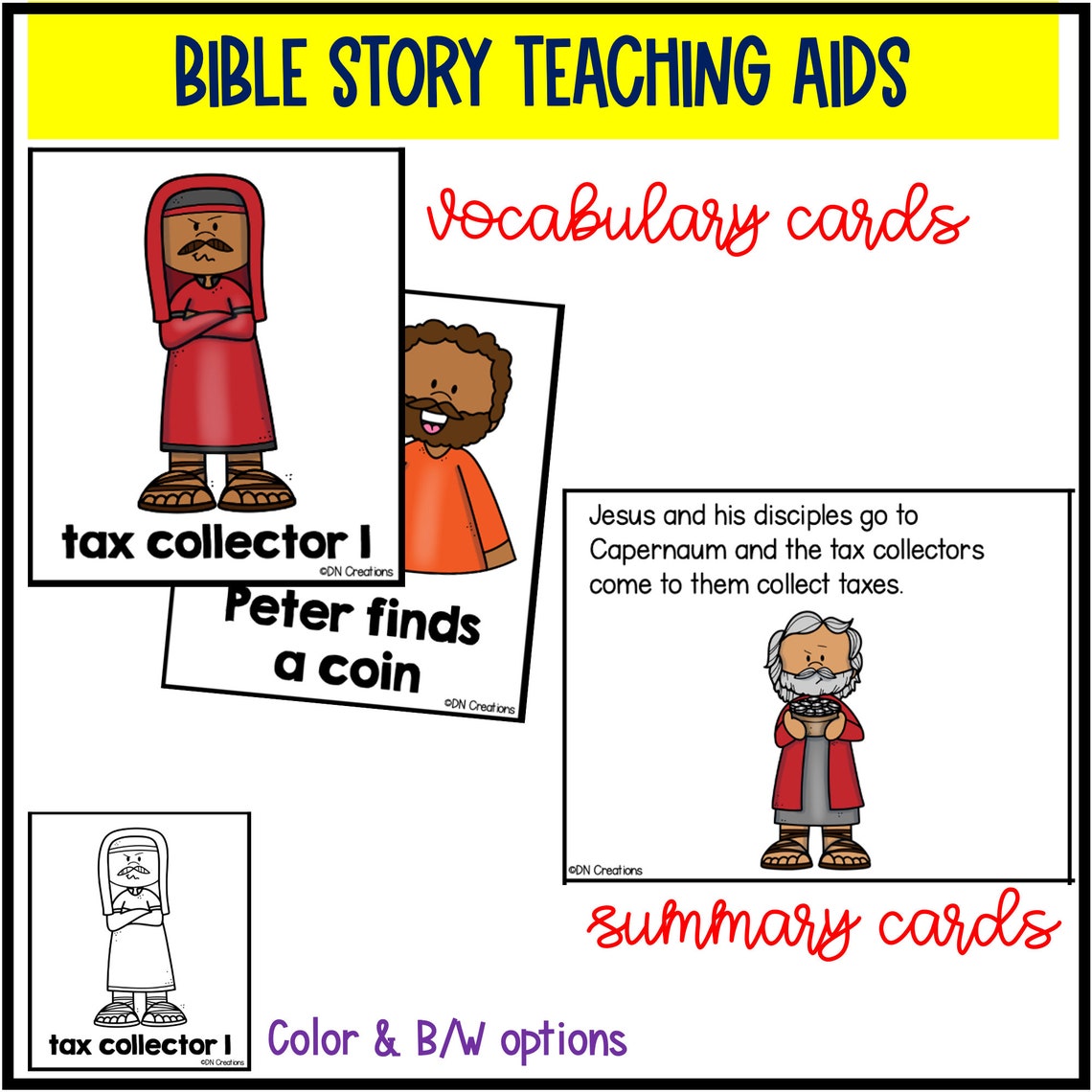 Peter Finds a Coin Miracle Activities L Stories of Jesus Bible Study L ...