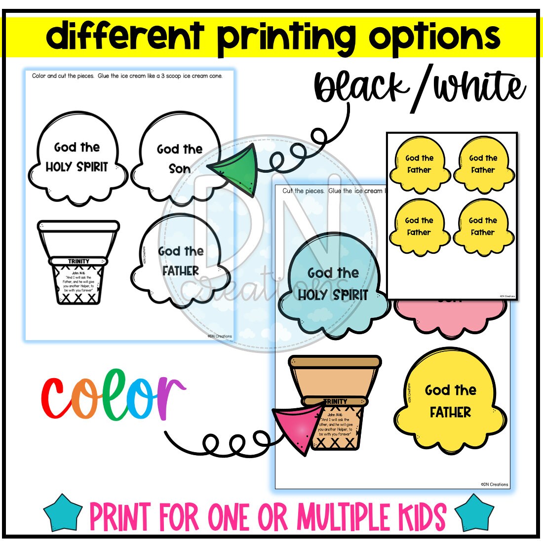 John 14:16 Bible Craft Trinity Craft God Jesus Holy Spirit the Trinity ...