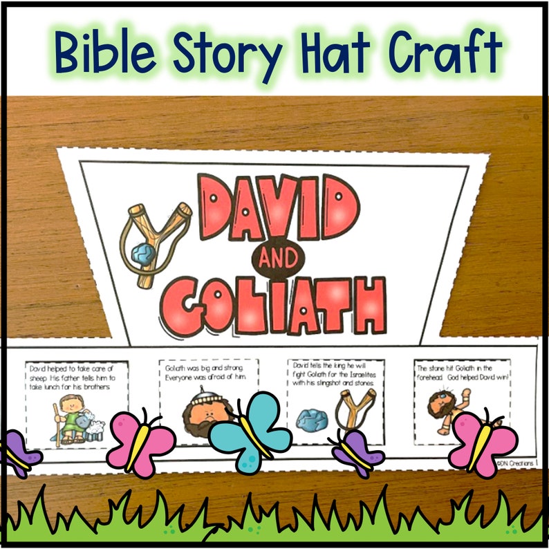 David and Goliath Bible Activities: Sunday School Lesson (PDF) - Etsy