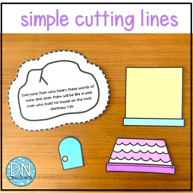 Matthew 7:24 Bible Craft | Build His House Upon a Rock Craft | Firm ...