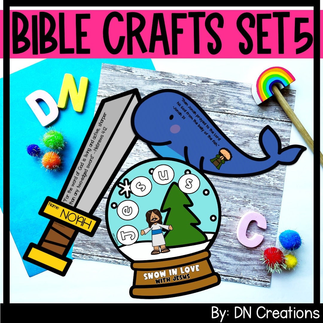 Bible Craft Set 5 | Easy Sunday School Bible Craft Printables | Word of ...