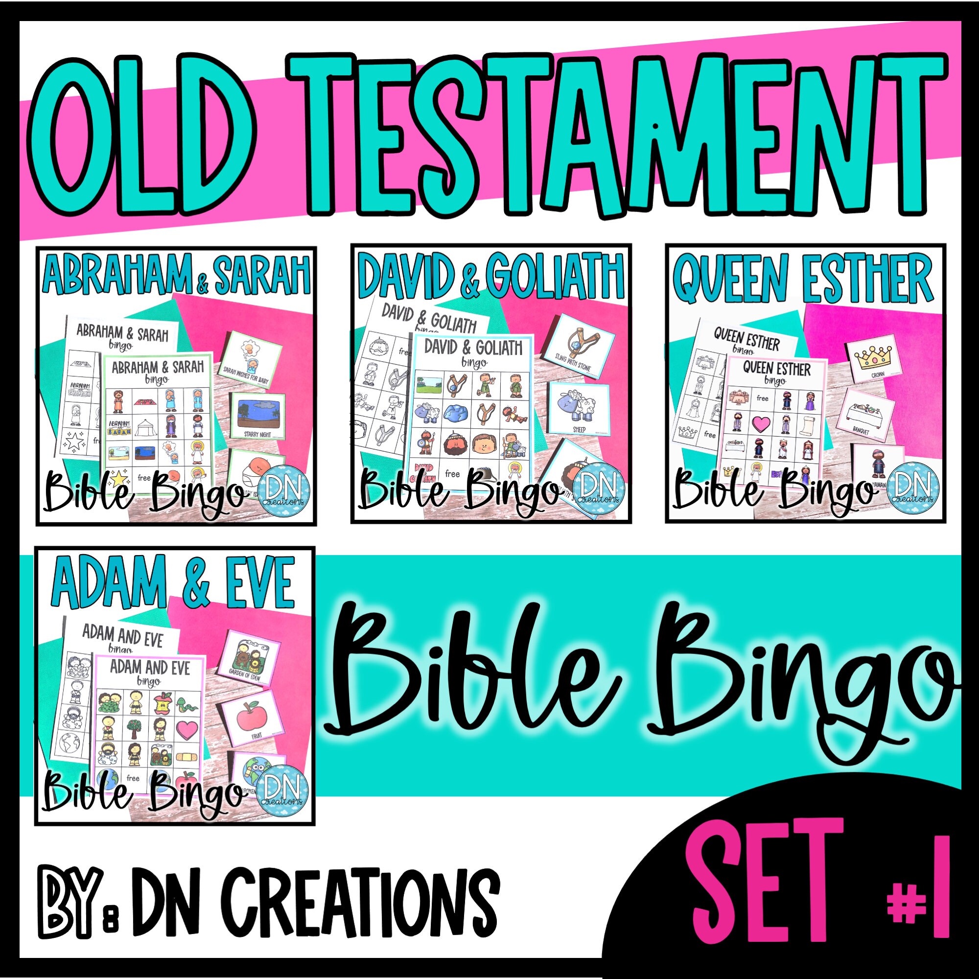 Adam and Eve Bible Bingo Game: Sunday School Activity (PDF Download) - Etsy