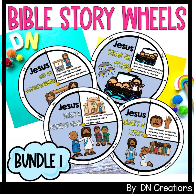 Jesus and the Samaritan Woman Story Wheel: Bible Craft (PDF) - Etsy