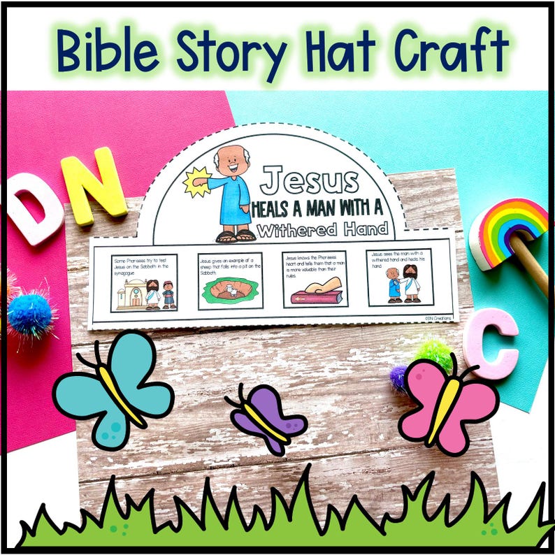 Jesus Heals Withered Hand Bible Lesson Printables (PDF Download) - Etsy