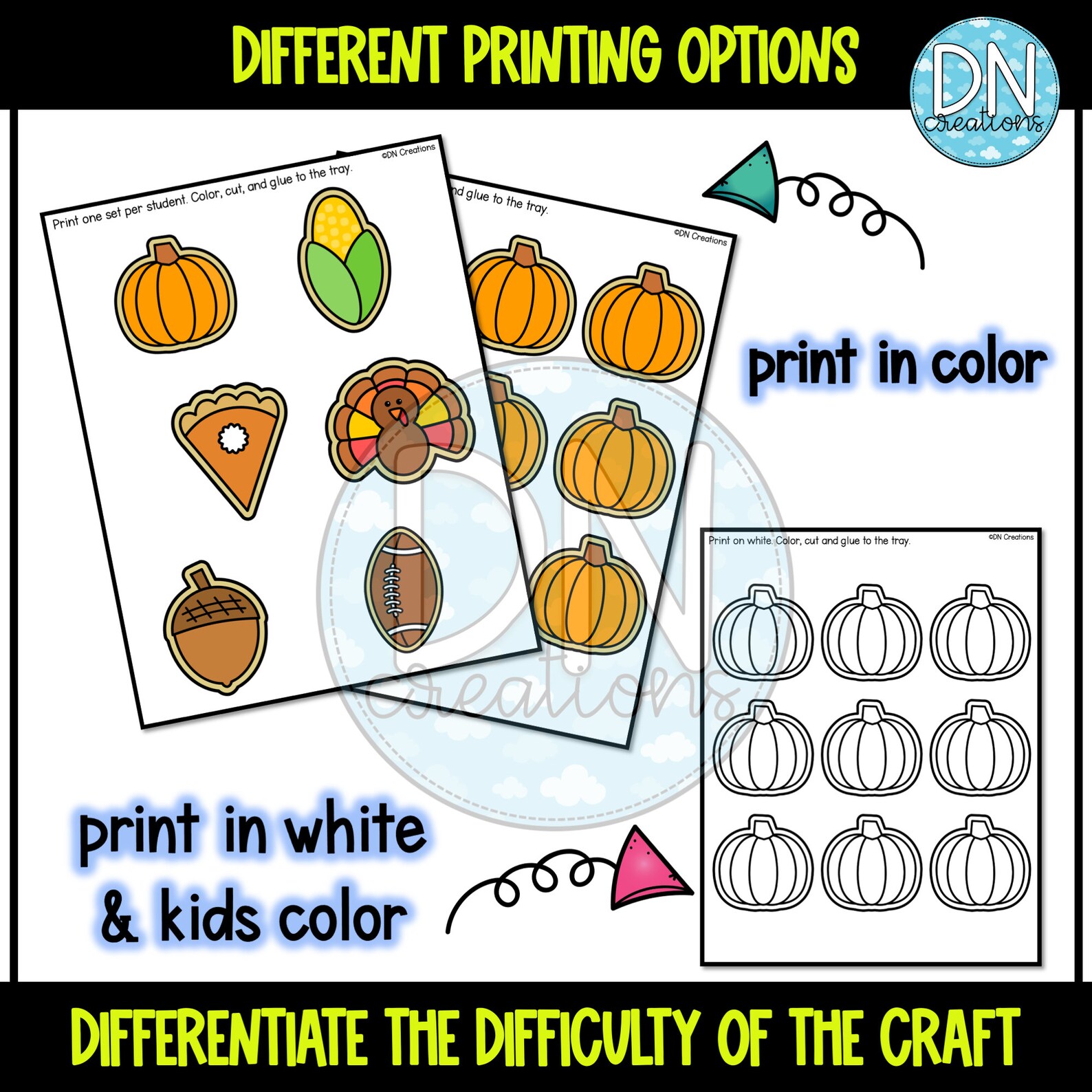 Thanksgiving Cookies Craft | Thanksgiving Paper Craft | Simple ...