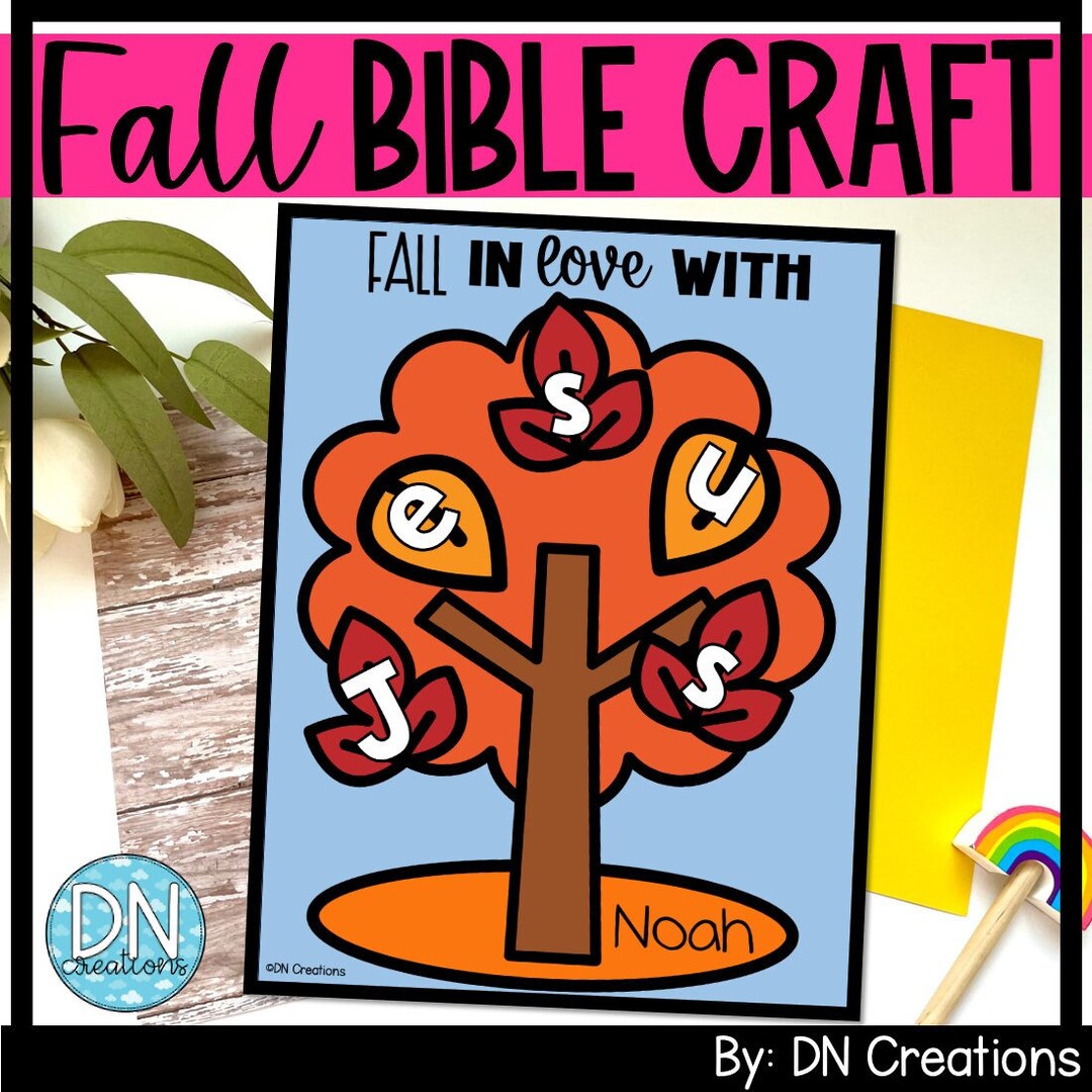 Fall Tree Bible Craft: Sunday School Printable (PDF) - Etsy