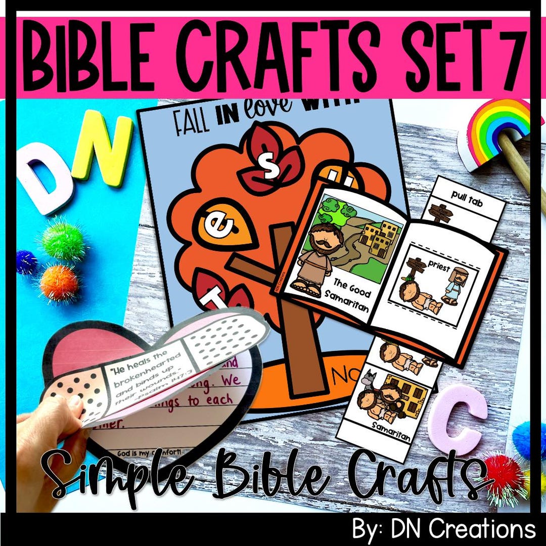 Bible Craft Set 7 | Fall in Love With Jesus | Good Samaritan | God ...