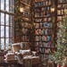 Cozy Christmas Library, Winter Phone Wallpaper - Etsy