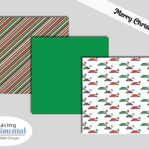 Christmas Digital Papers and Christmas Clipart, Instant Download ...