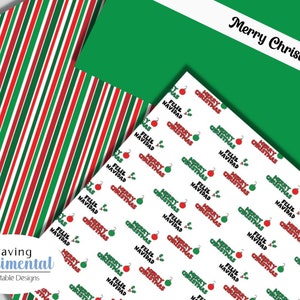 Christmas Digital Papers and Christmas Clipart, Instant Download ...