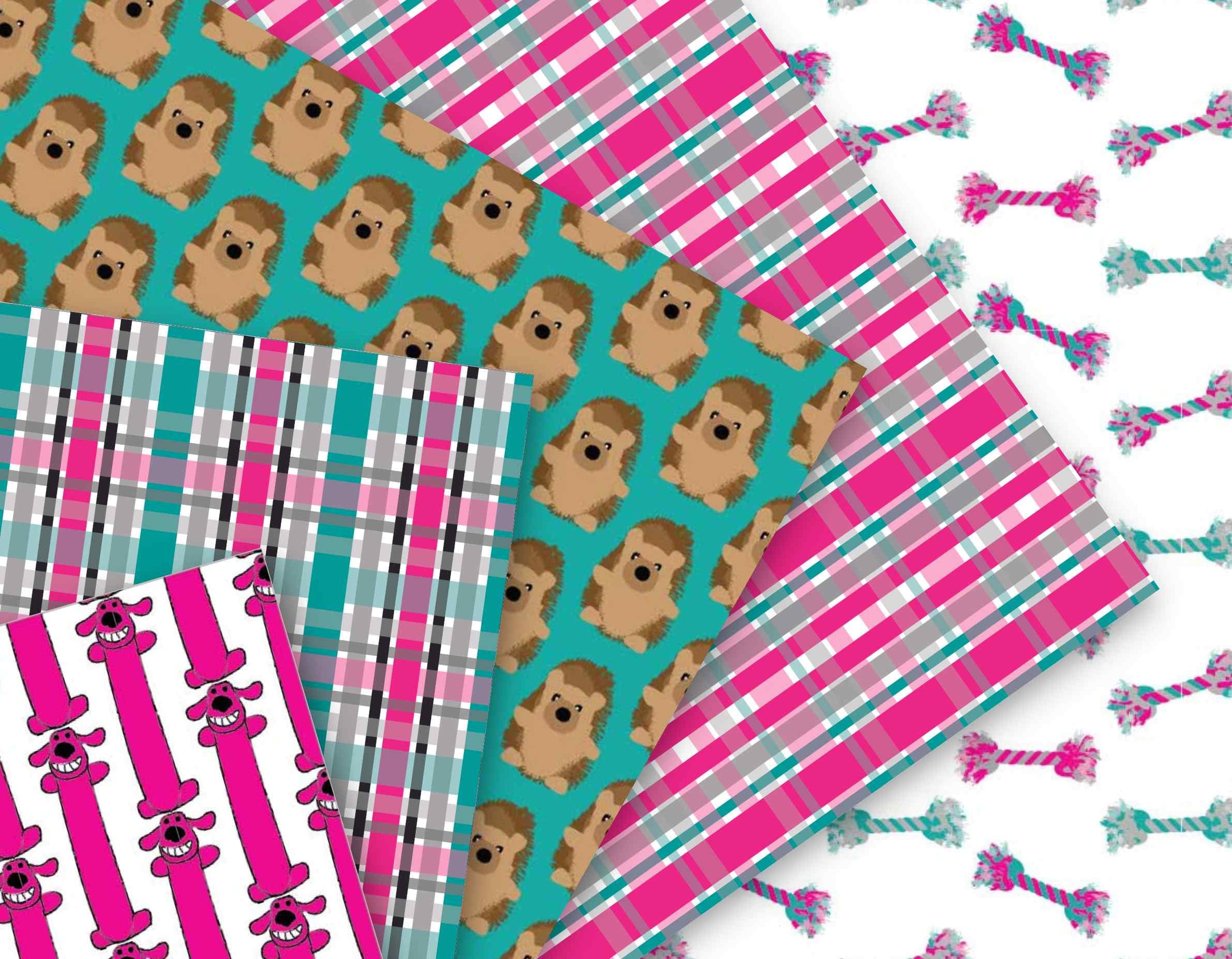 Dog Papers, Dog Clipart, Puppy Clipart and Plaid Digital Paper to Use ...