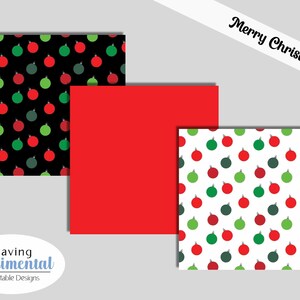 Christmas Digital Papers and Christmas Clipart, Instant Download ...