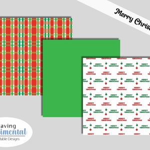 Christmas Digital Papers and Christmas Clipart, Instant Download ...
