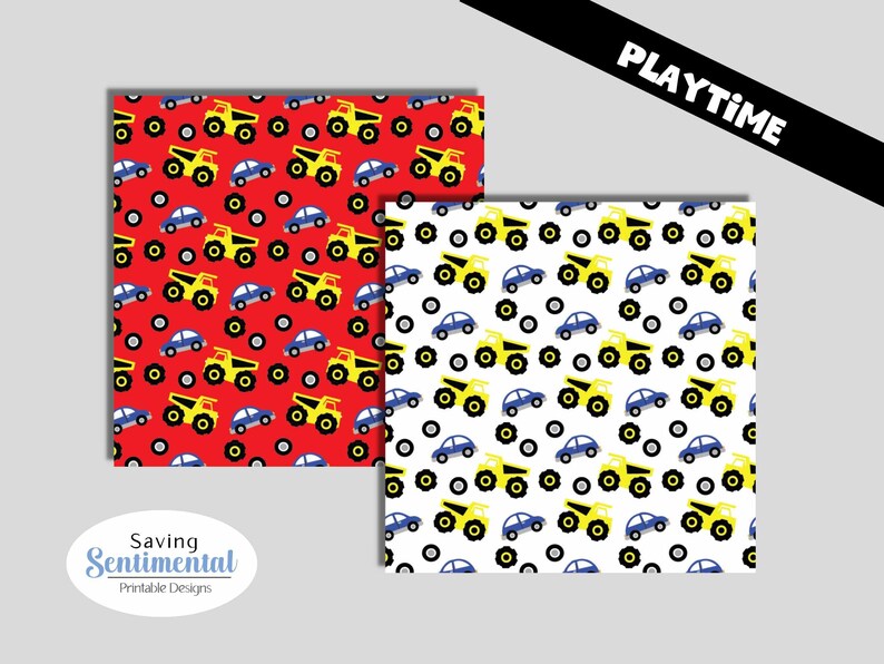 Cars Digital Paper, Toys Clipart, With Teddy Bear Clipart Car Clipart ...