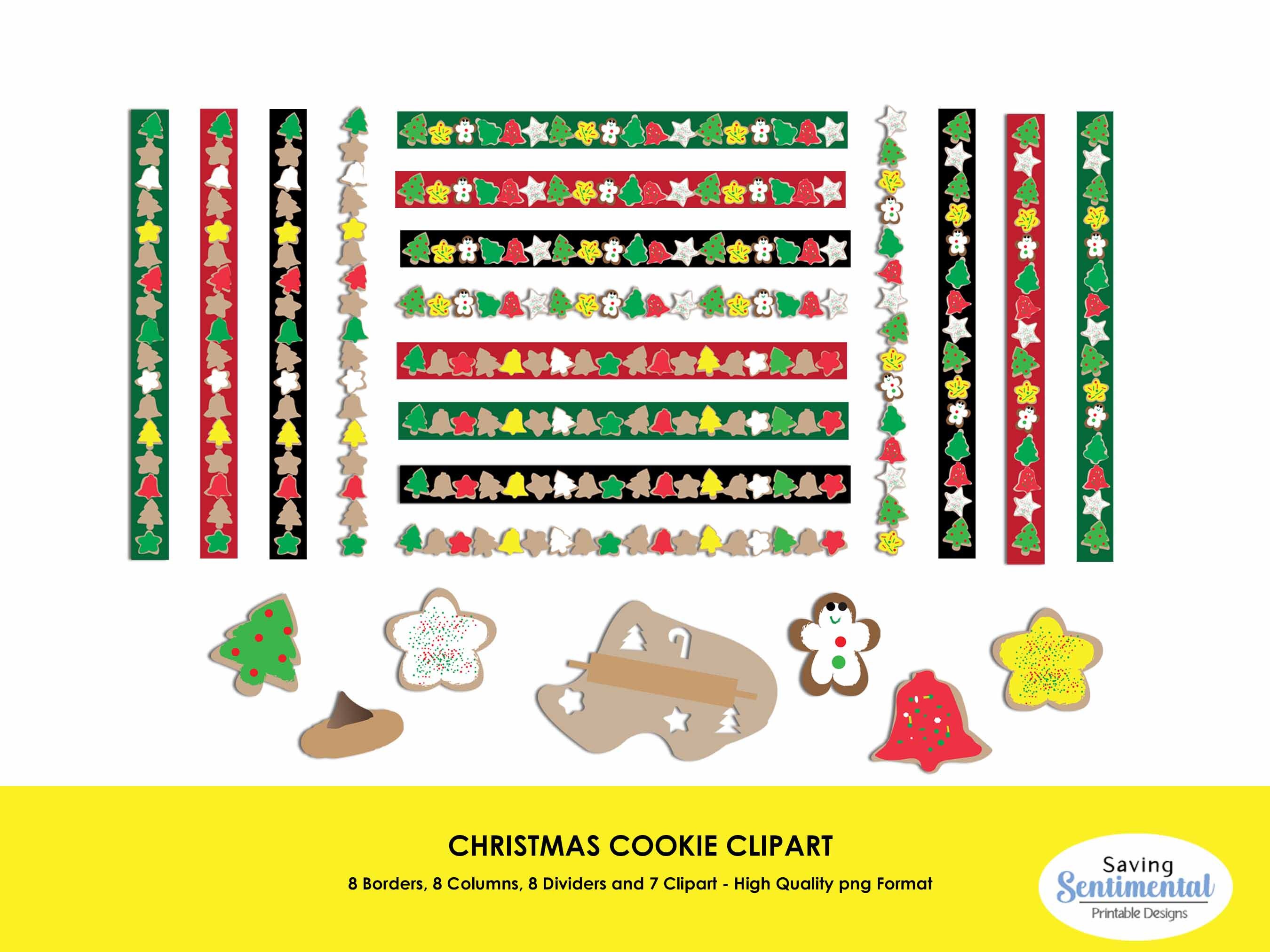 Christmas Clipart, Christmas Borders and Christmas Digital Paper ...