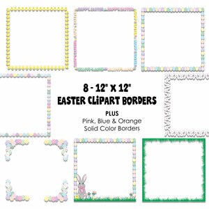 Easter Borders Clipart Easter Frames Dividers Columns Easter PNG ...