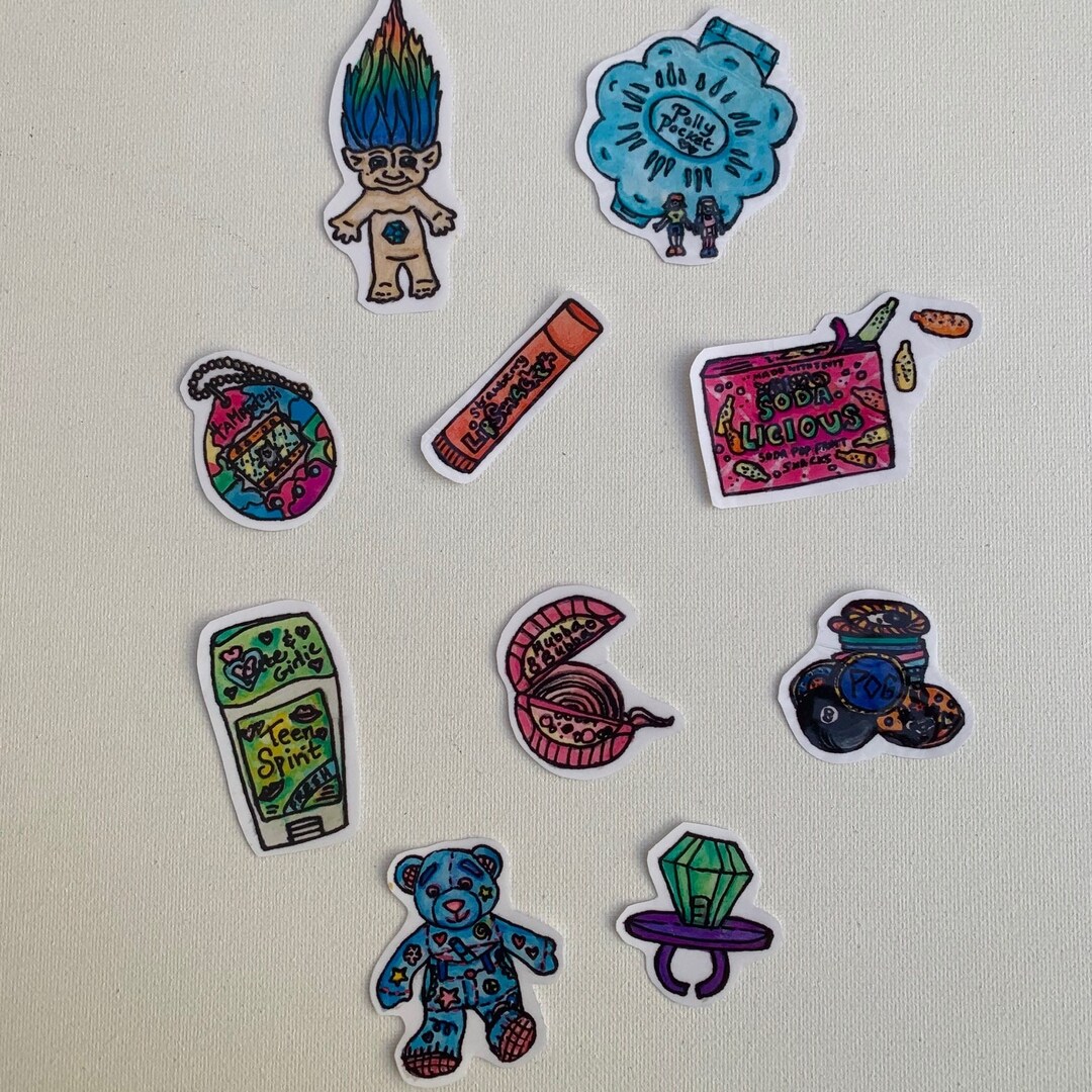 90's Nostalgia Sticker Pack - Etsy