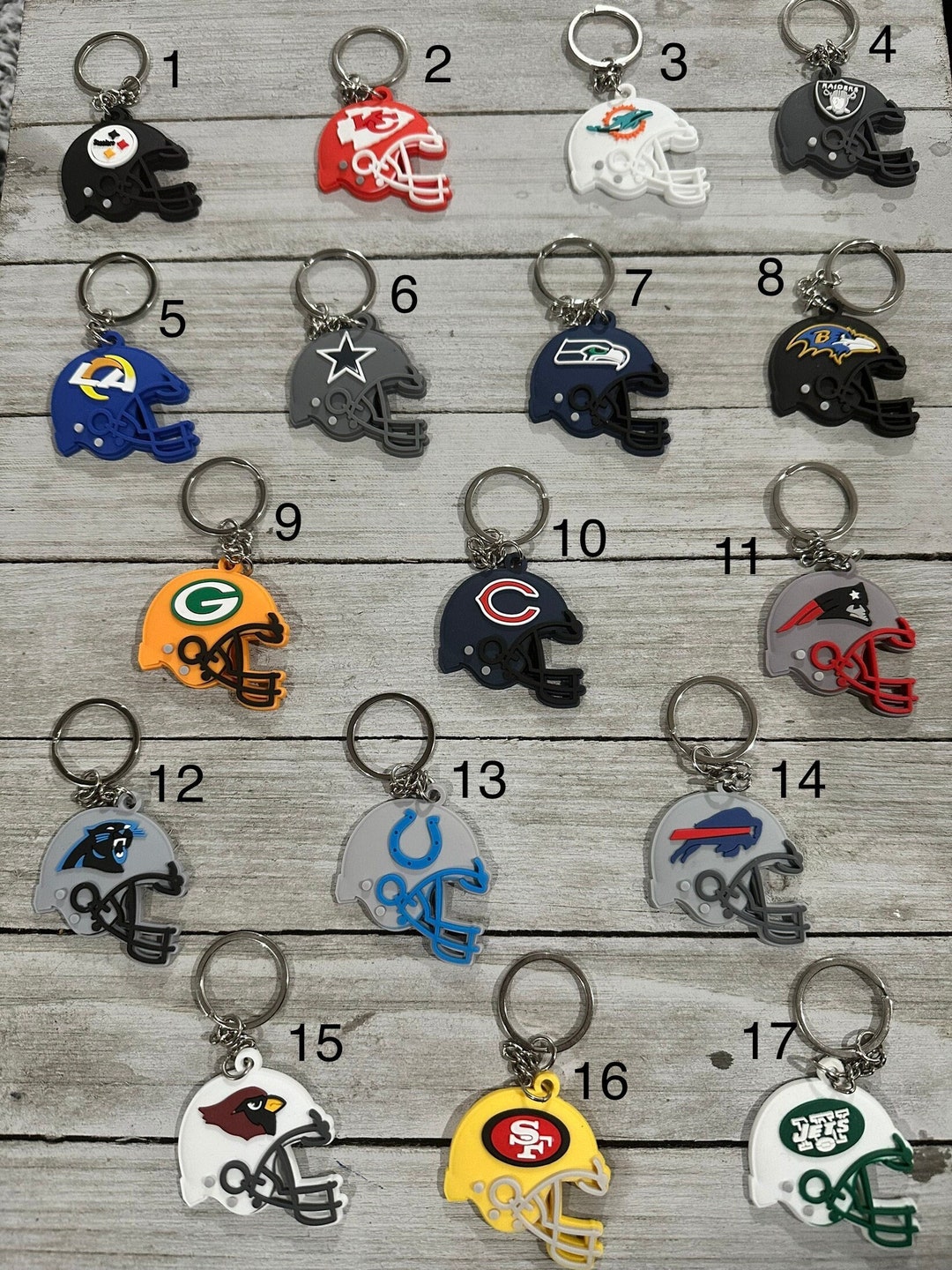 Football Sports Keychains - Etsy