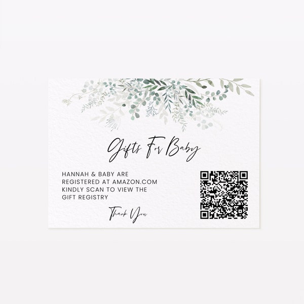 Registry Qr Code Baby Shower - Etsy