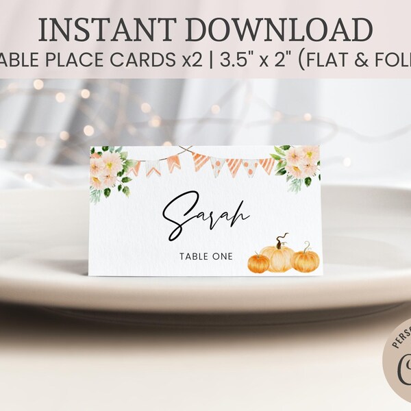 Fall Theme Place Cards - Etsy