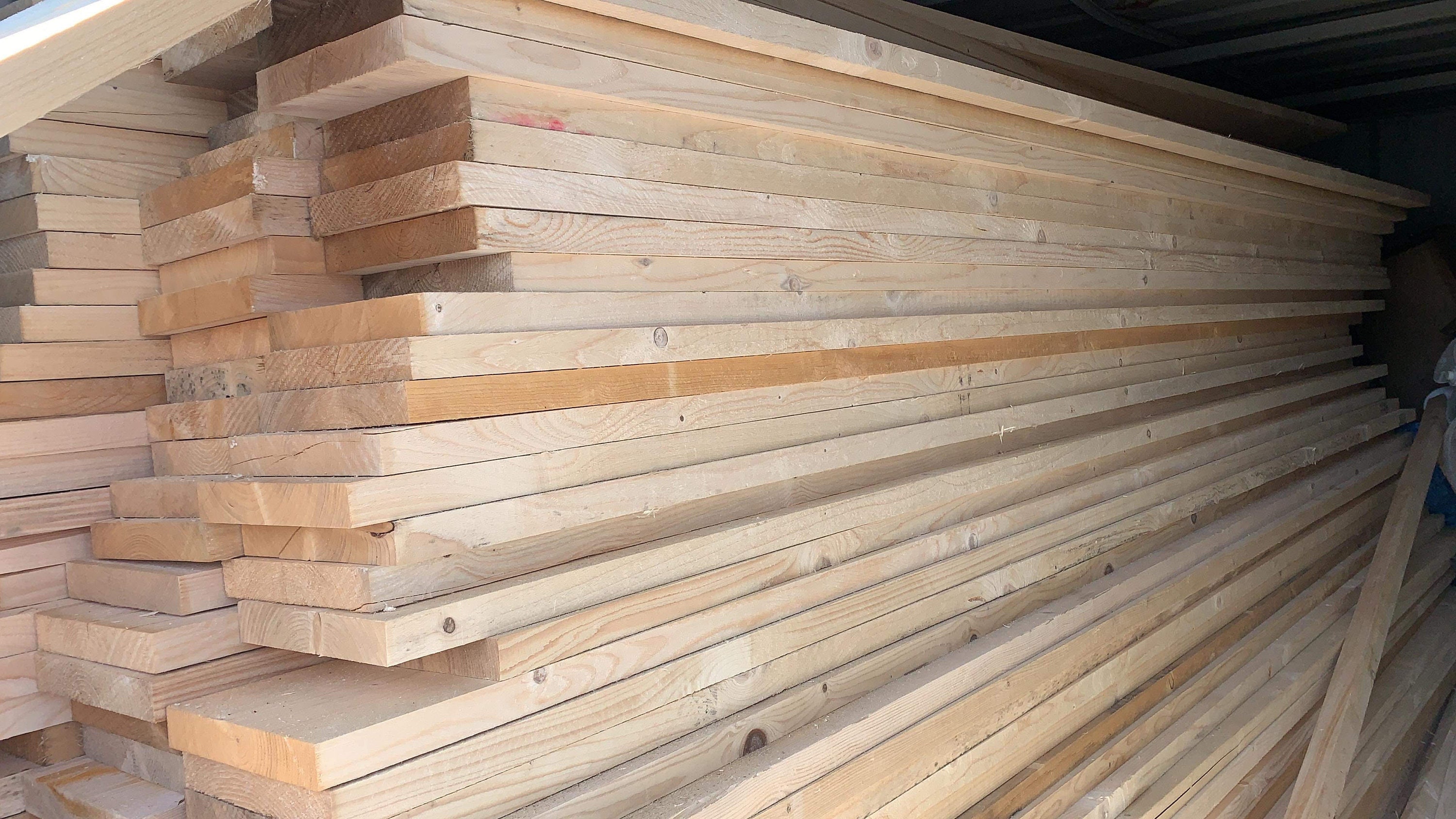 Wooden Shelves All Sizes Recycled Timber Chunky Shelving Cheapest ...