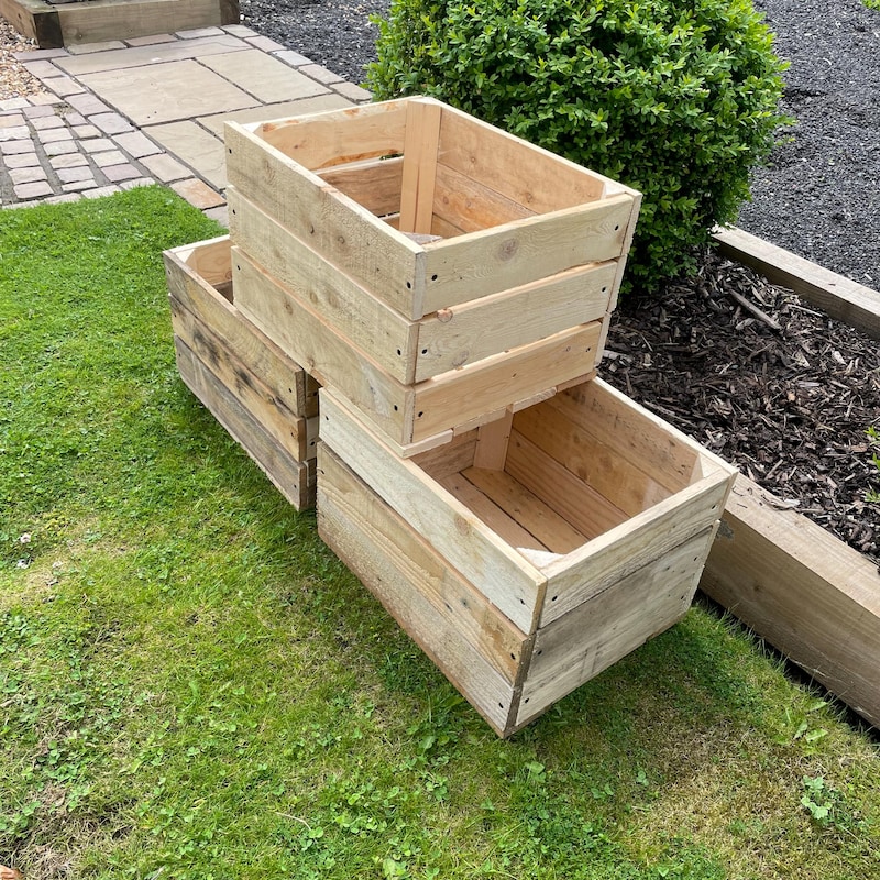 Wooden Milk Box - Etsy UK