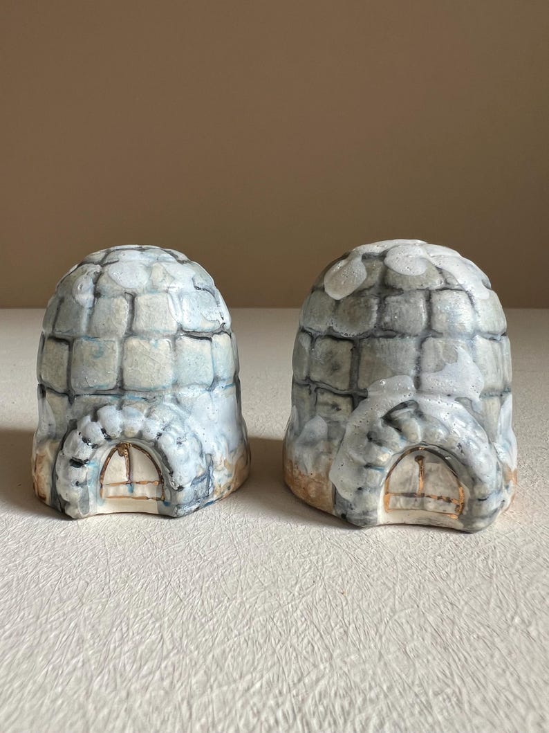 1950s Inuit Igloo Salt and Pepper Shakers, Sold as a Pair - Etsy