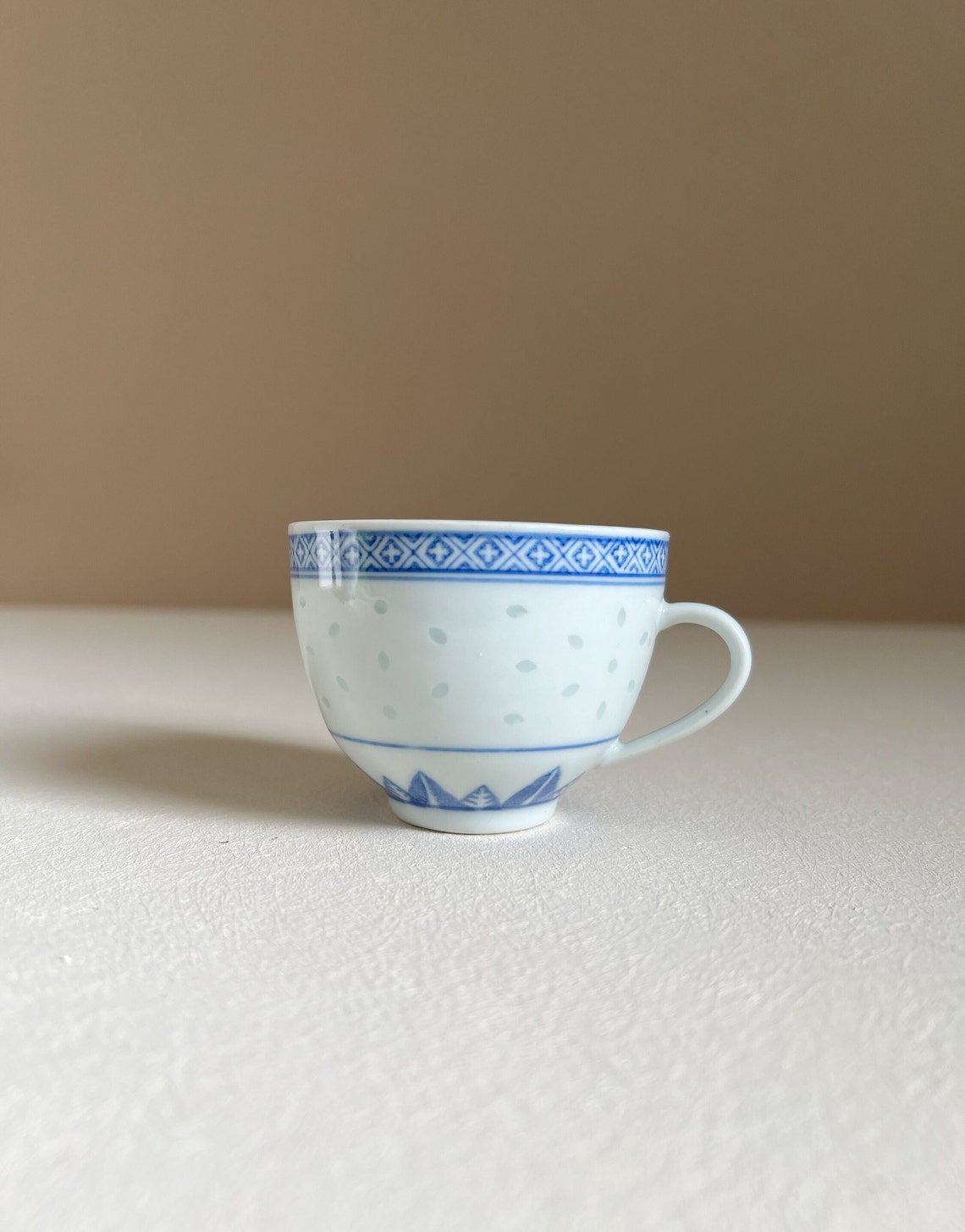 1970s Rare Translucent Rice Grain ling-long Porcelain Teacups, Sold as ...