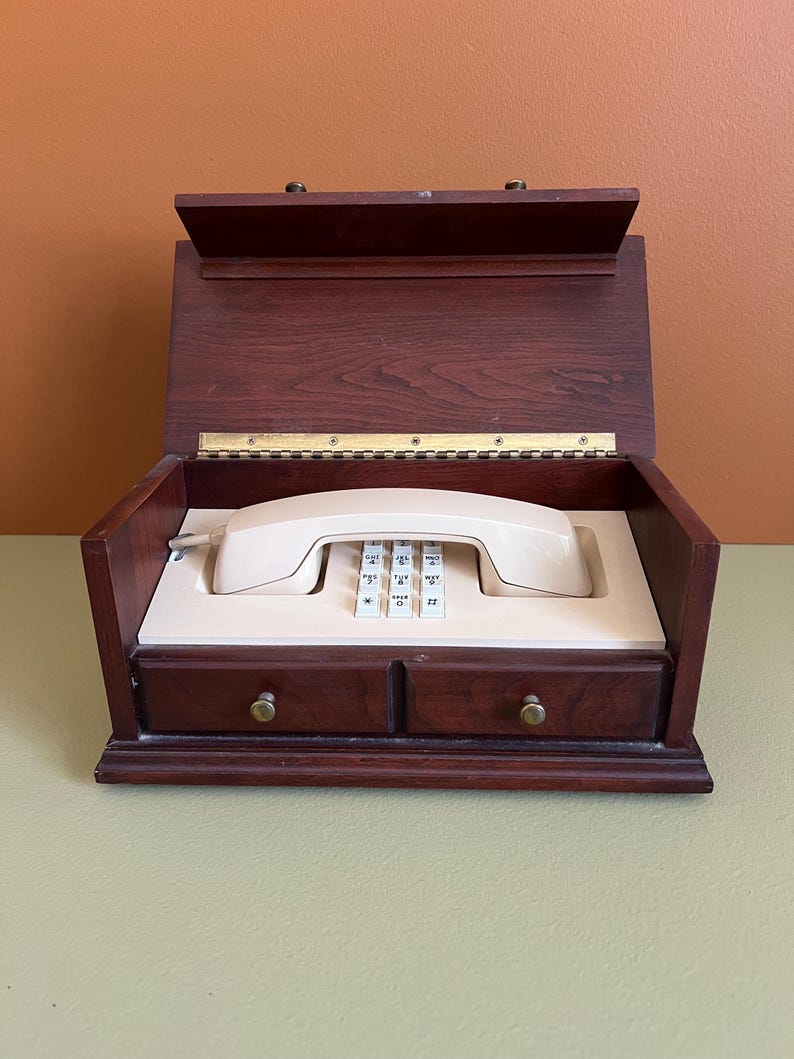 1984 Western Electric Executive Stowaway Push Dial Telephone With ...