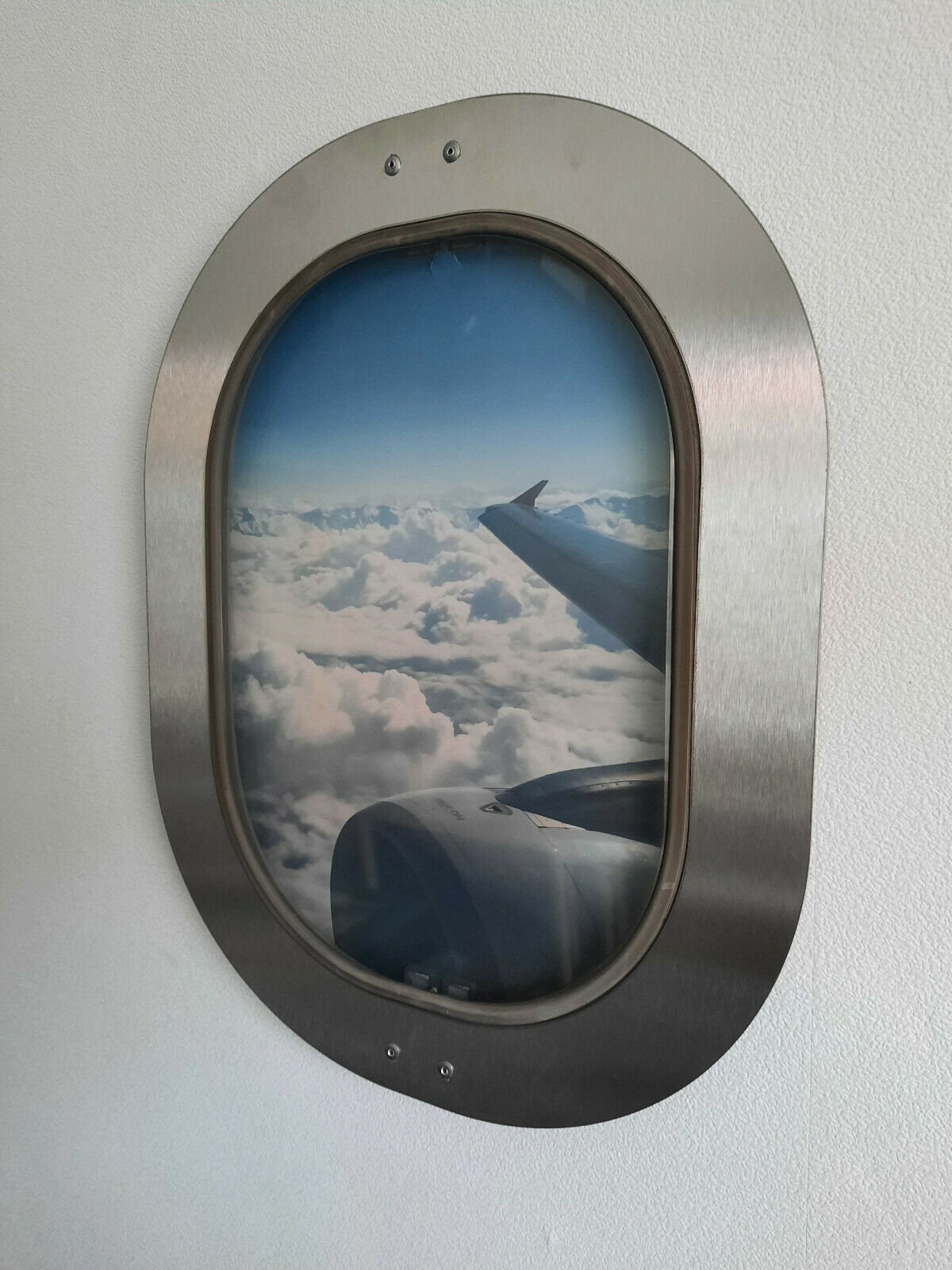 Original Airbus A340 Window in Stainless Steel Frame Oval - Etsy UK