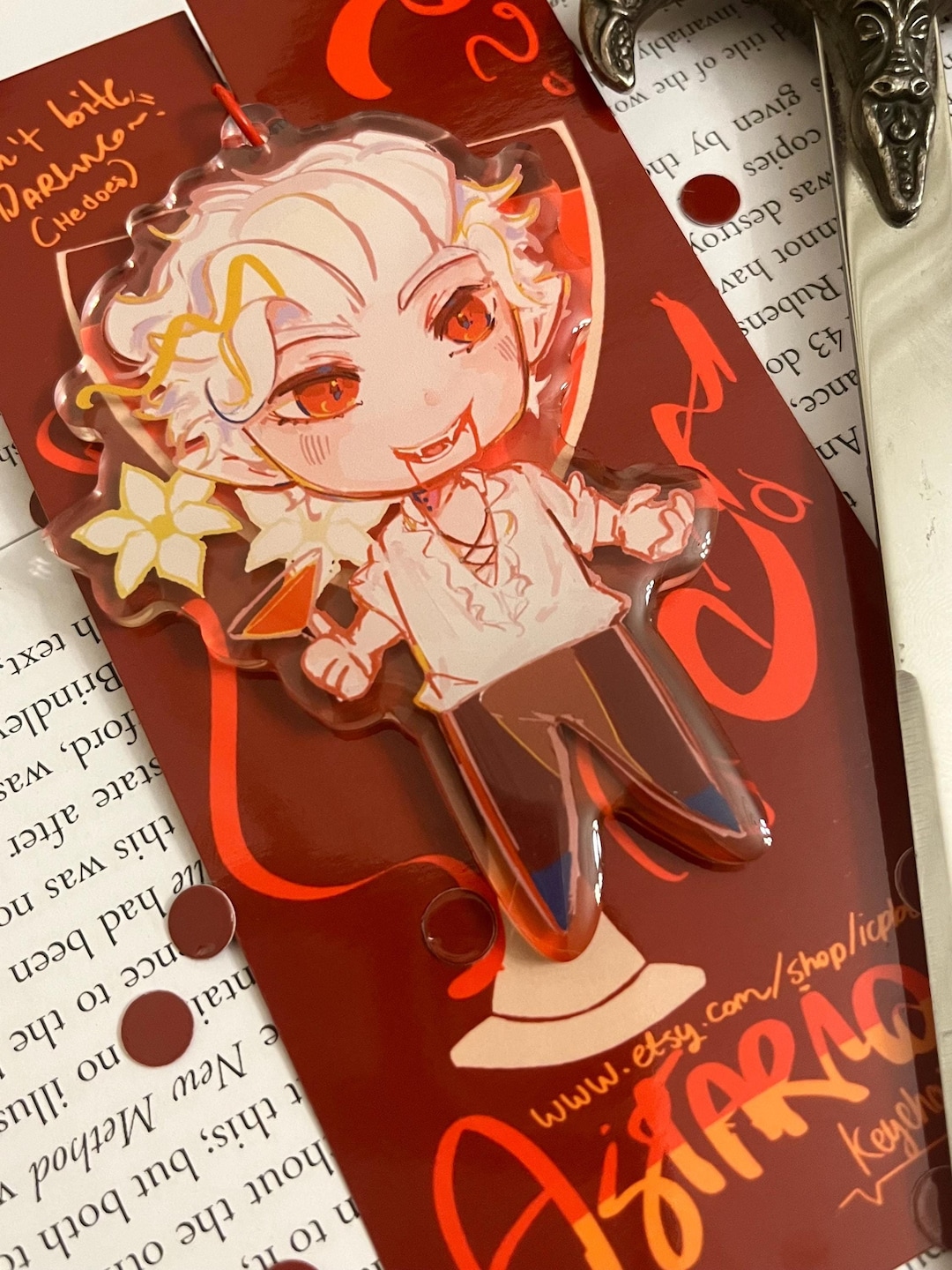 Astarion Epoxy Acrylic Keychain - Etsy