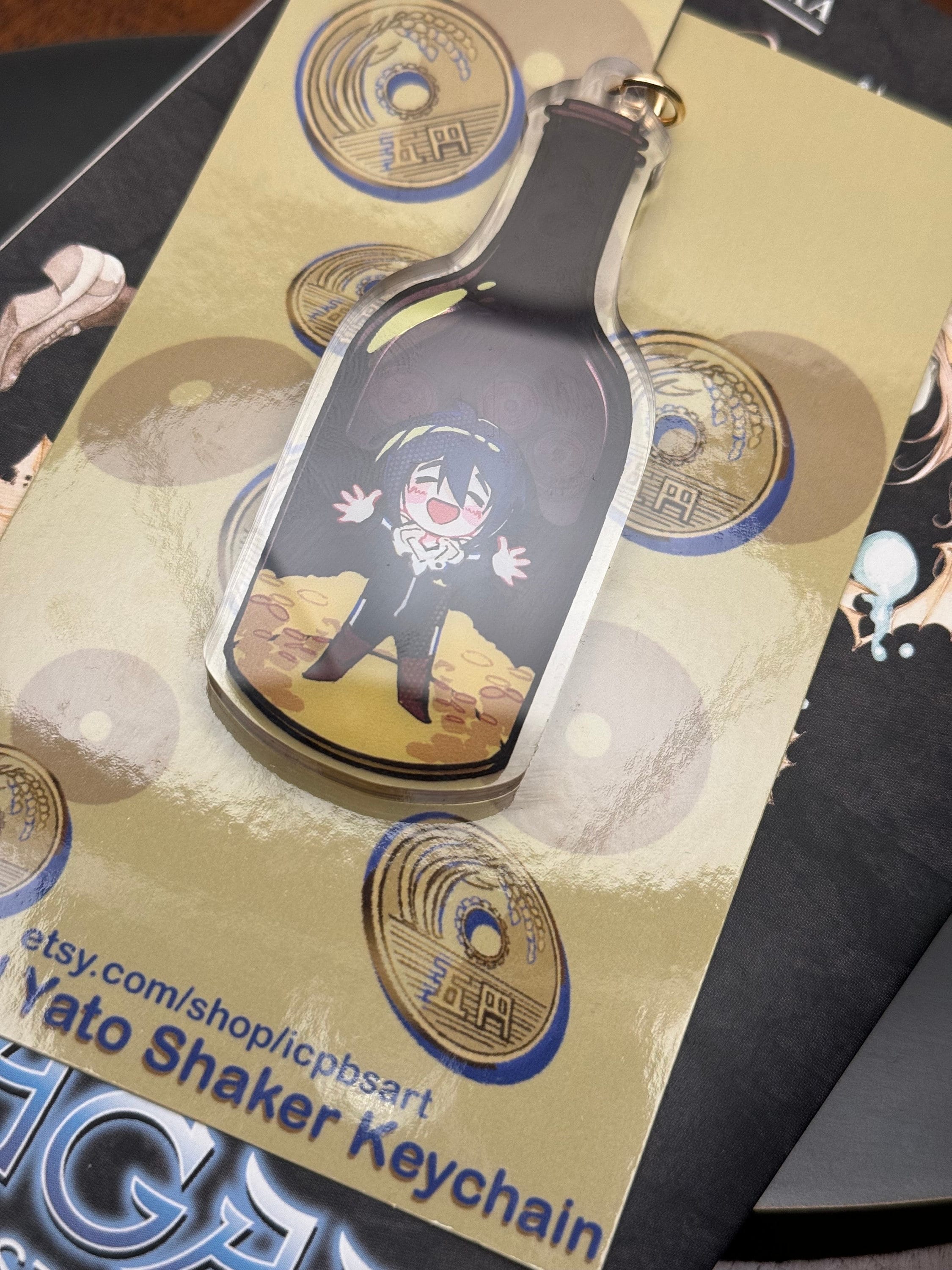 Bottled Yato Acrylic Shaker Keychain - Etsy