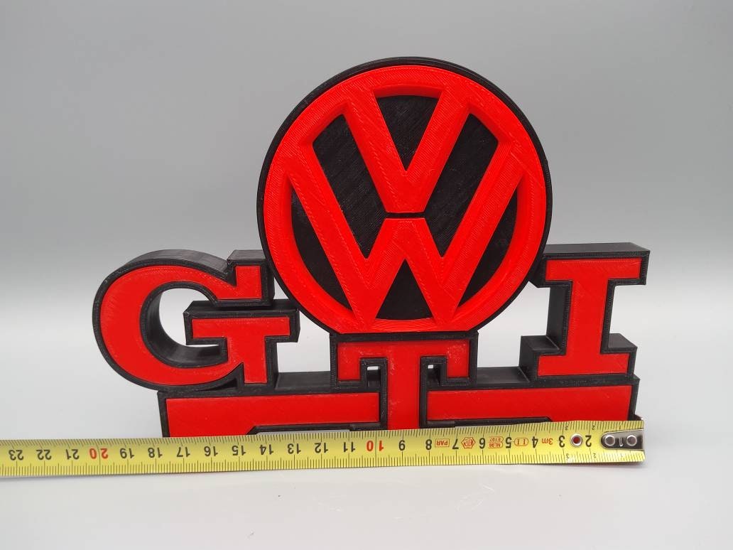 VW GTI Desk Stand Decorative Object for the Volkswagen - Etsy