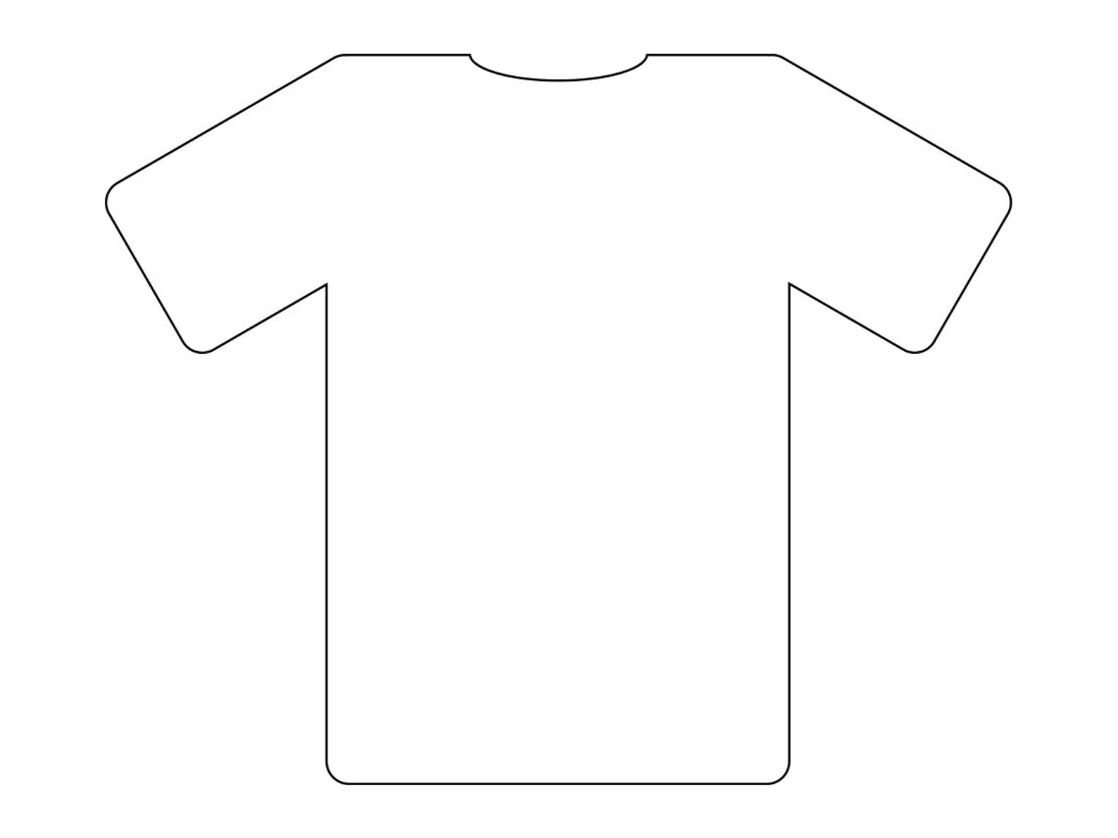 T-shirt Outline #2 SVG, Shirt SVG, T-shirt Clipart, Shirt Clipart, T ...