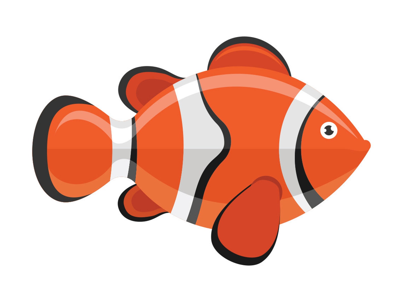 Clownfish SVG, Tropical Fish Svg, Fish Svg, Clownfish Clipart ...