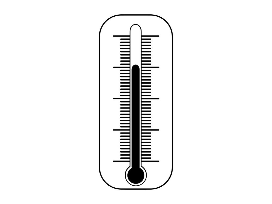 Thermometer SVG, Temperature Svg, Thermostat Svg, Thermometer Clipart ...