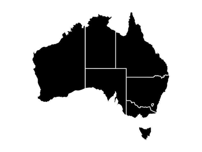 Australia SVG, Australia Map Svg, Australia Clipart, Australia Files ...