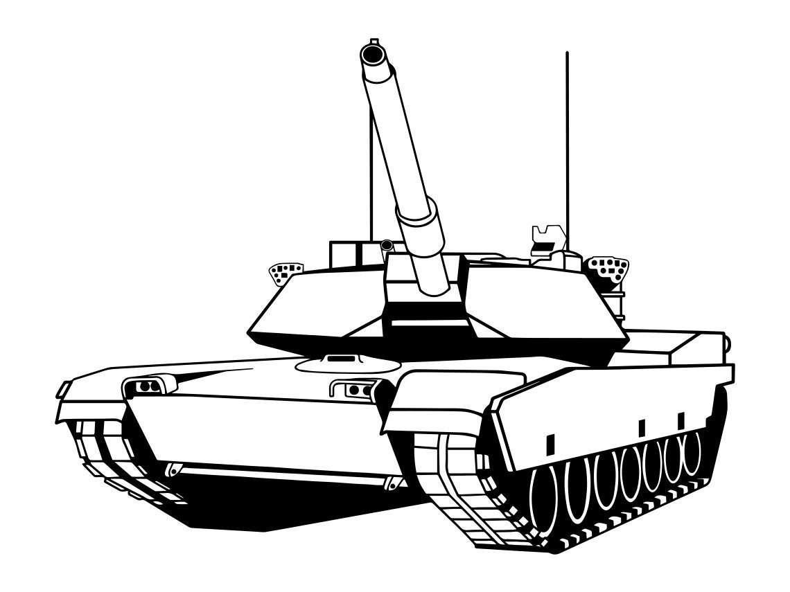 Tank Outline 2 SVG, Tank Svg, Military, Army, Tank Clipart, Tank Files ...