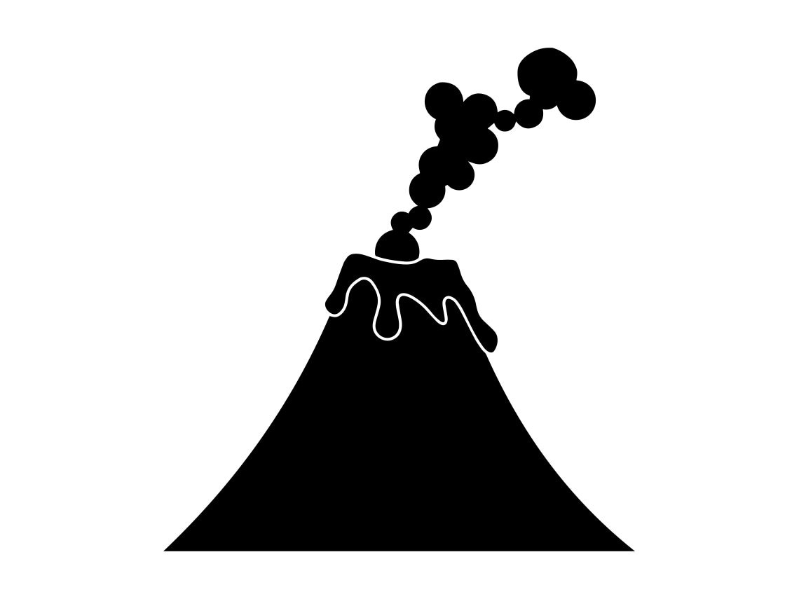 Volcano SVG, Volcano Clipart, Volcano Files for Cricut, Volcano Cut ...