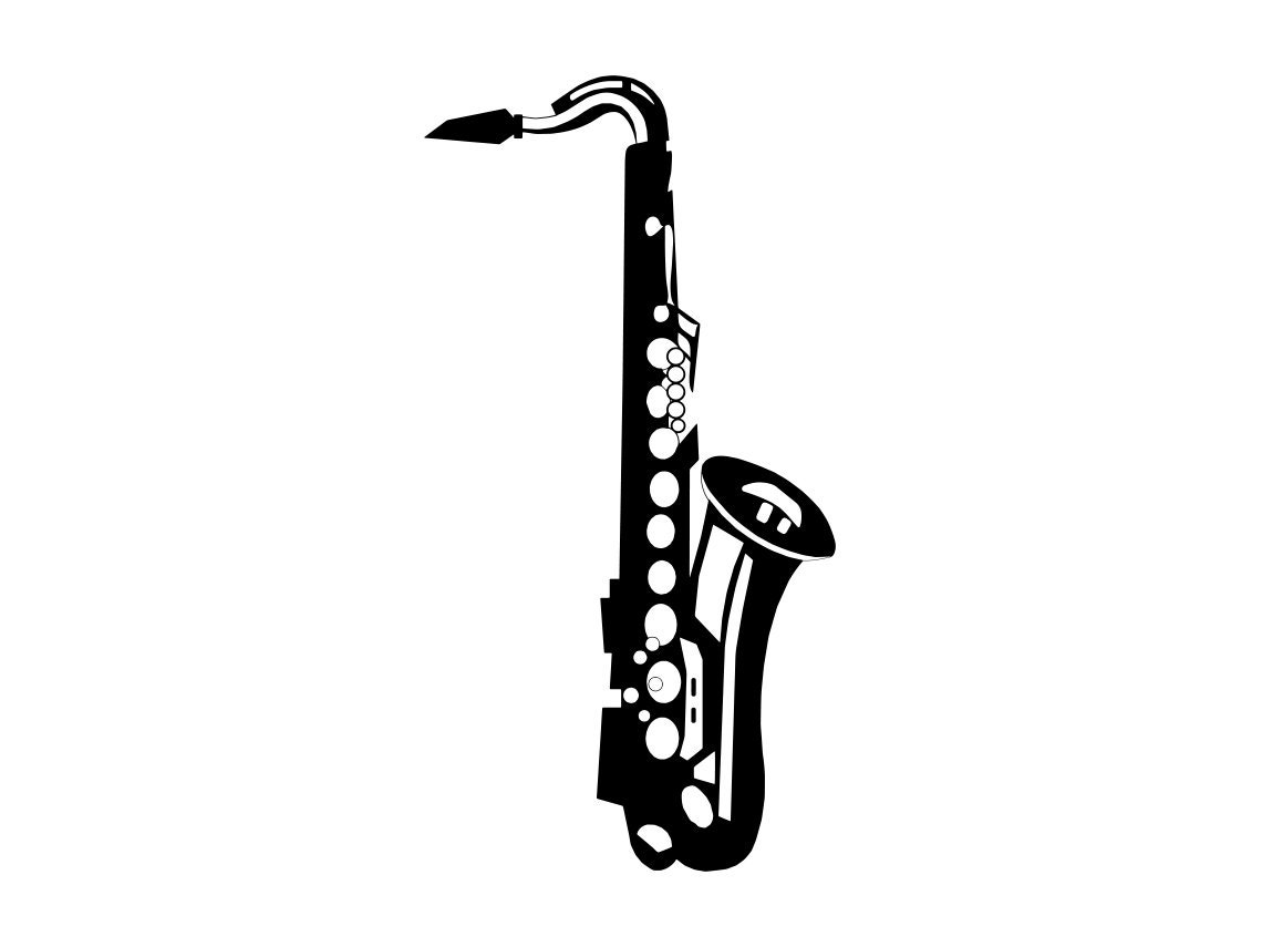 Saxophone SVG, Musical Instruments SVG, Saxophone Clipart, Saxophone ...