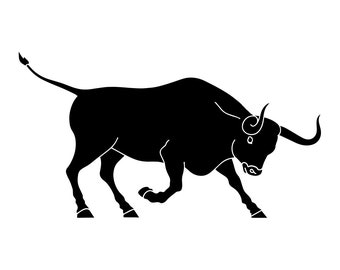 Angry Bull Outline SVG, Bull Svg, Ox Svg, Cattle Svg, Bull Clipart ...